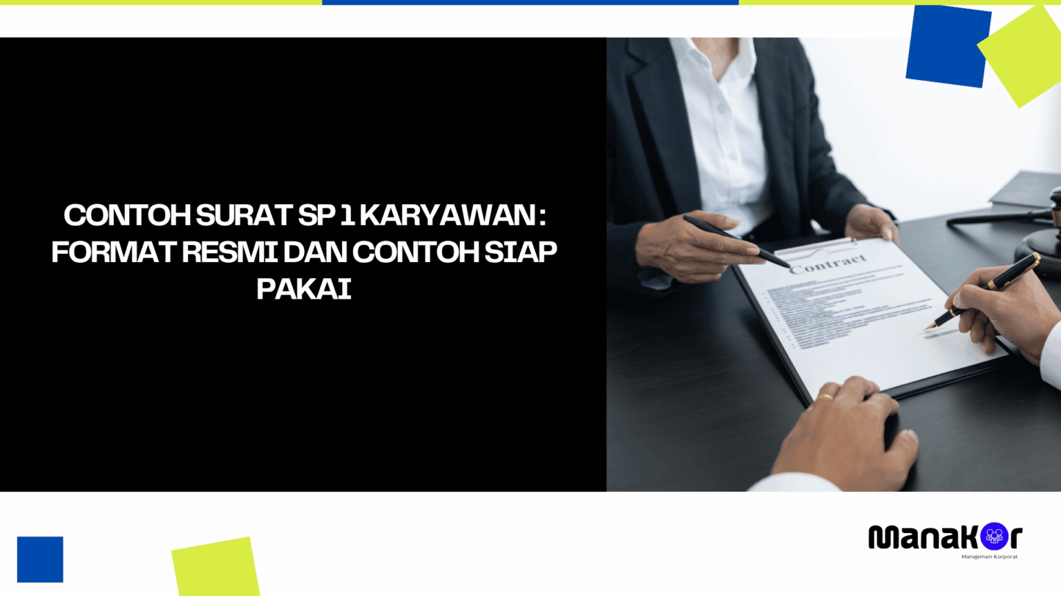 Contoh Surat SP 1 Karyawan : Format Resmi dan Contoh Siap Pakai ...