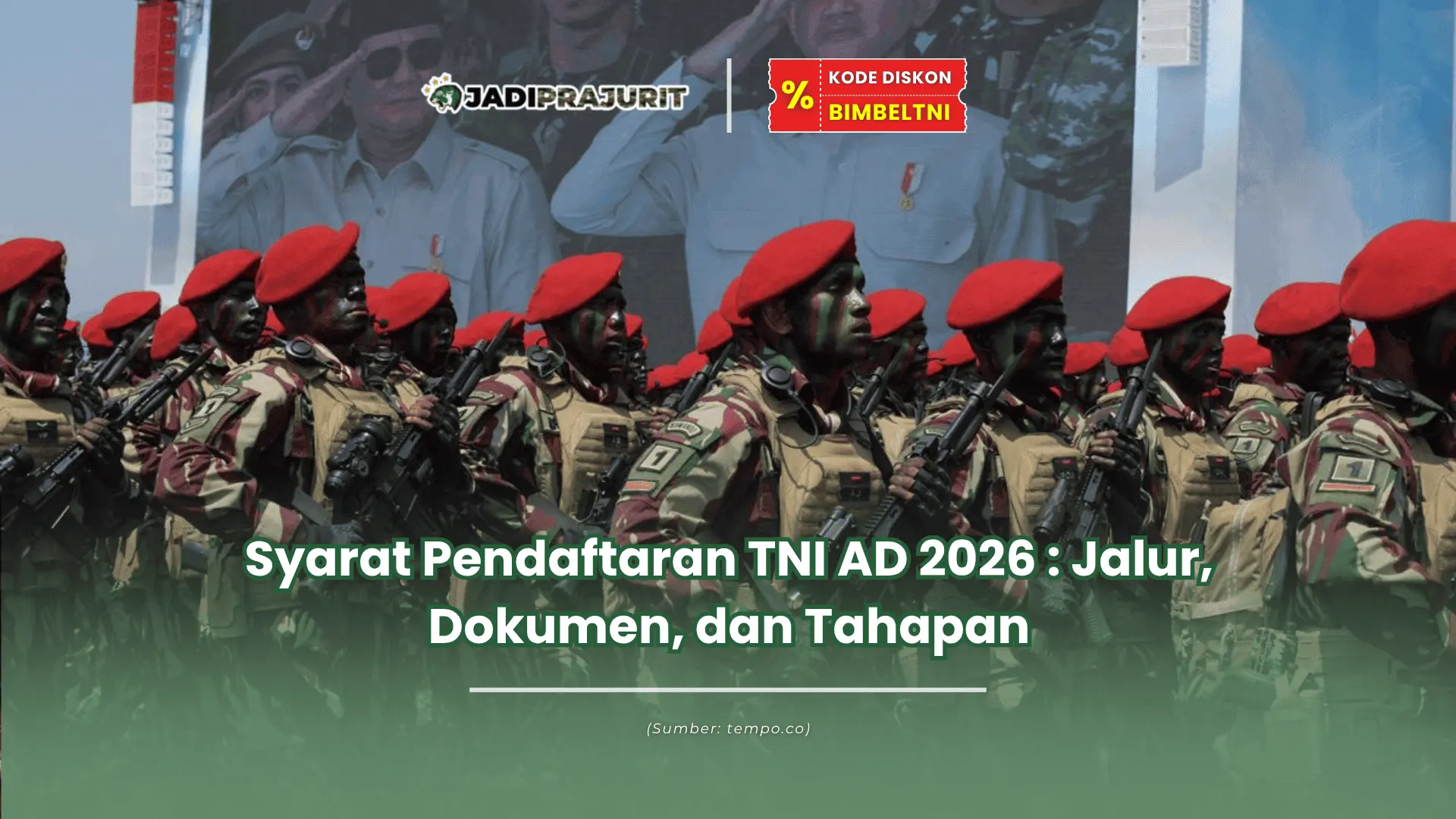 Syarat Pendaftaran TNI AD 2026 : Jalur, Dokumen, dan Tahapan - Bimbel ...